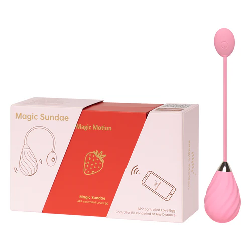 Huevo Vibrador con APP Sundae Pink Magic Motion – Comercializadora MyG