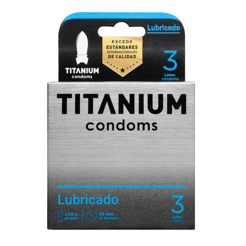 Condon Titanium Lubricado x3 – Comercializadora MyG